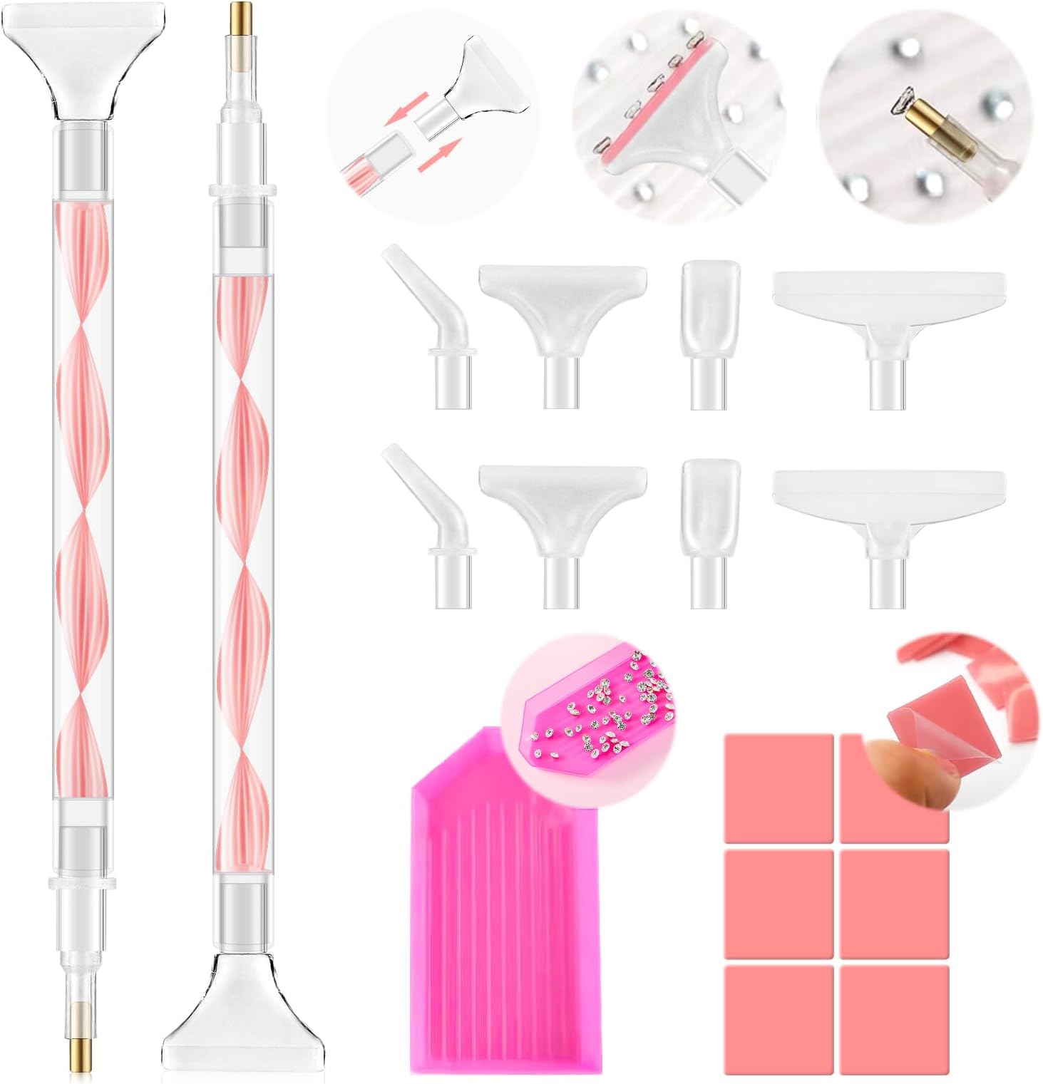Amazon.com: Eudaicful Rhinestone Picker Tool Kit: 2Pcs Rhinestone ...
