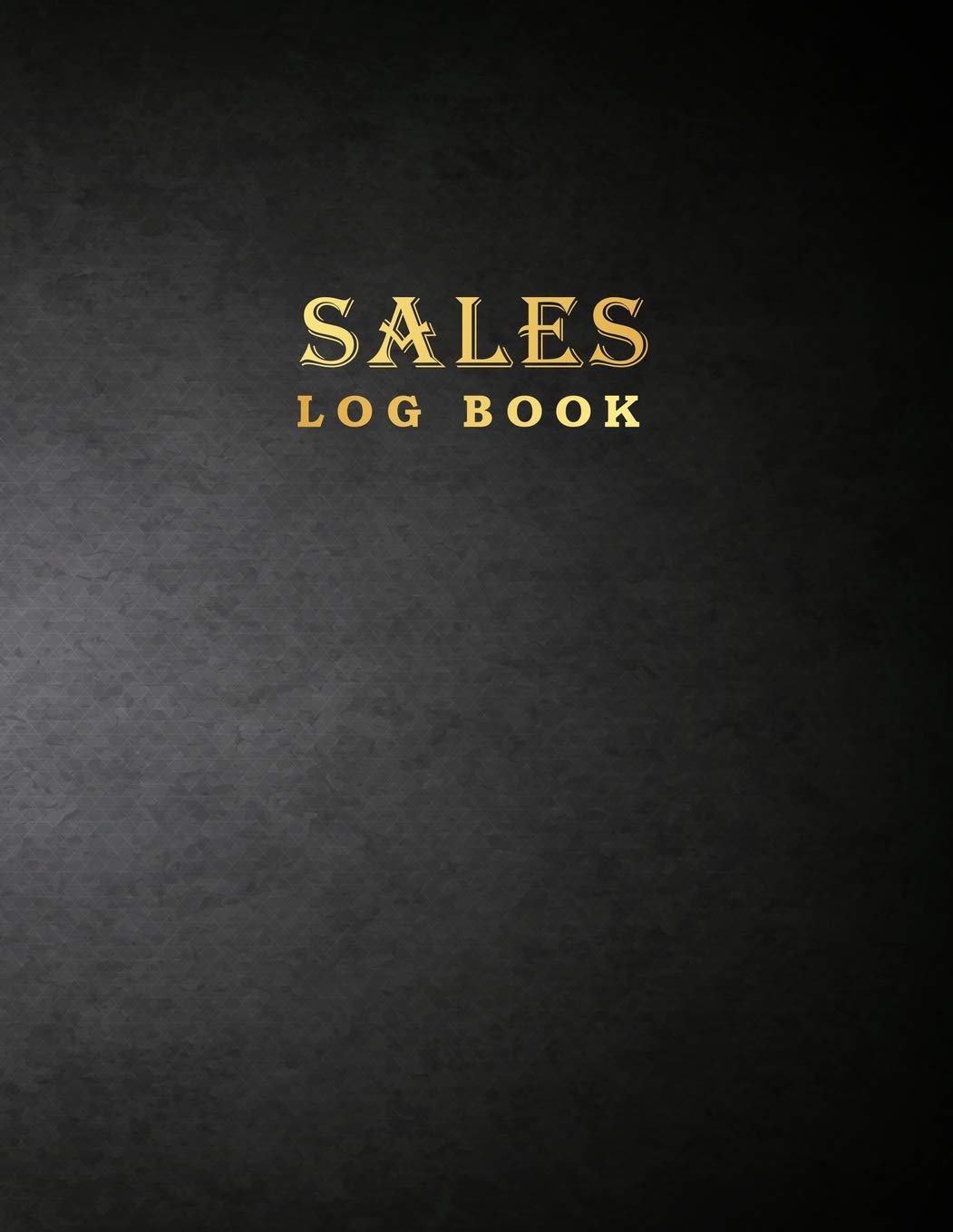 Amazon.com: Sales Log Book: Black & Gold Style Business Record Journal ...