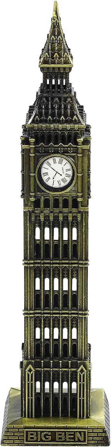 Big Ben Statue: Decorative Metal Big Ben Building Model Metal Big Ben ...