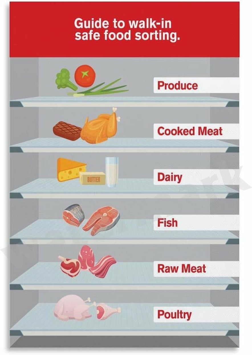 Amazon.com: SLKDNFD Guide to Walk-in Safe Food Sorting Food Storage ...