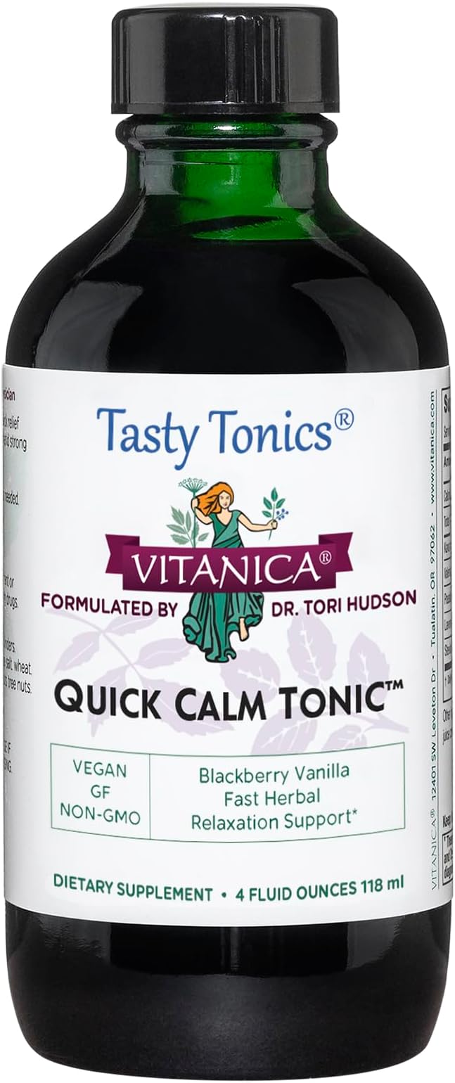 Amazon.com: Vitanica Quick Calm Tonic - Support a Sense of Calm - Rapid ...