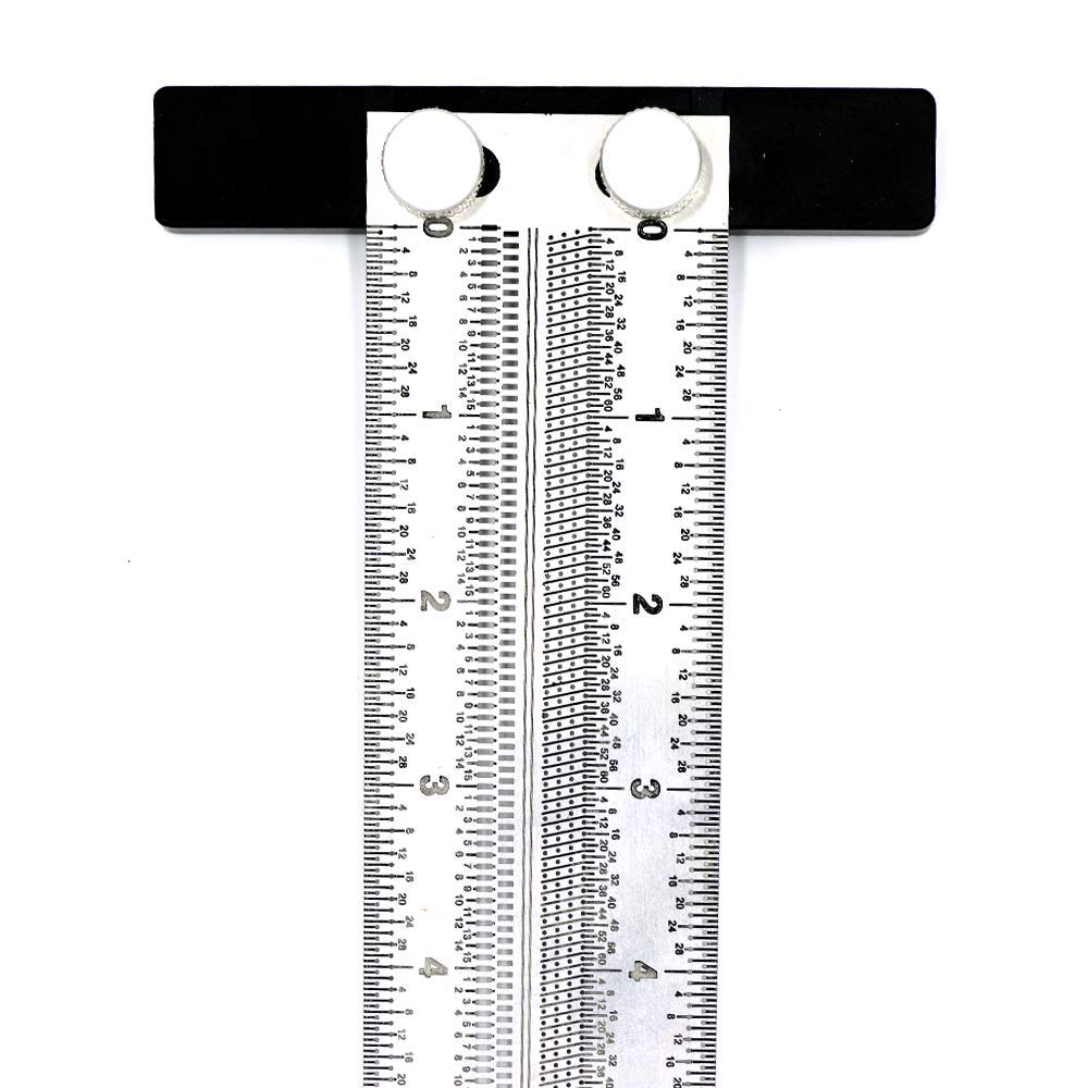 Buy ASUSUALTO T-RULE12 12-inch Precision Marking Scale T-shaped Hole ...