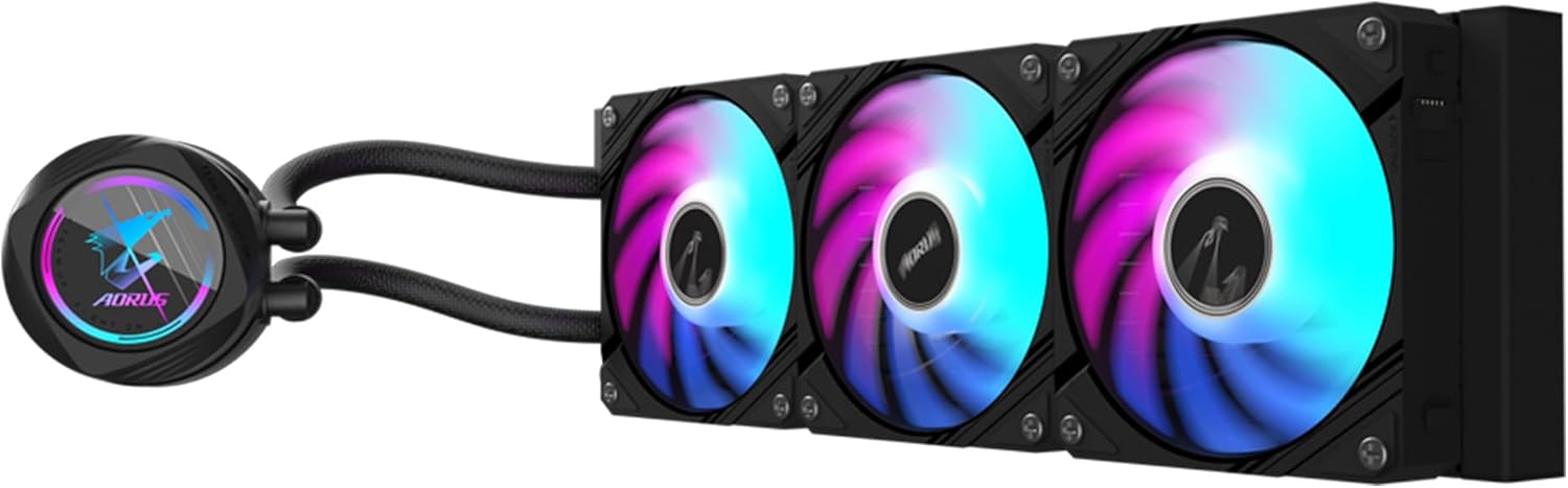 Amazon.com: AORUS WATERFORCE II 360 Liquid CPU Cooler, 360mm Radiator ...