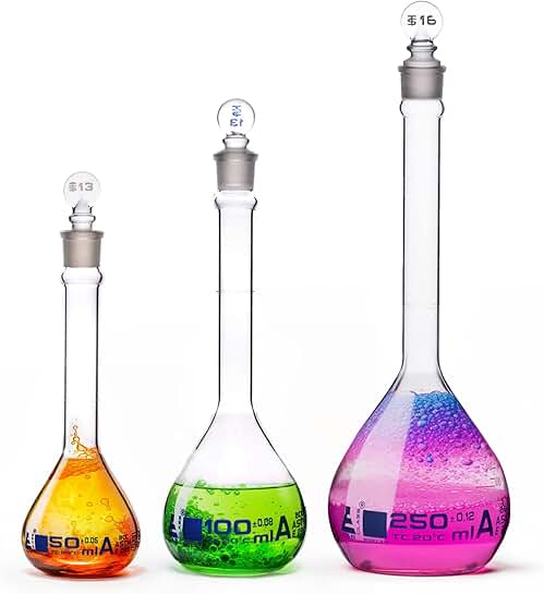 Amazon.com: Volumetric Flasks - Lab Flasks: Industrial & Scientific