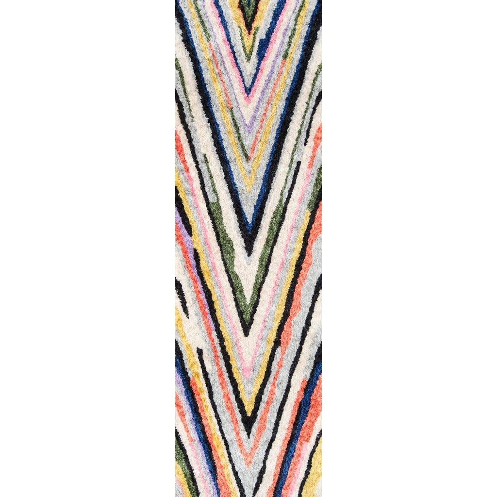 Amazon.com: Novogratz by Momeni Bungalow Multicolor Notch Runner Area ...