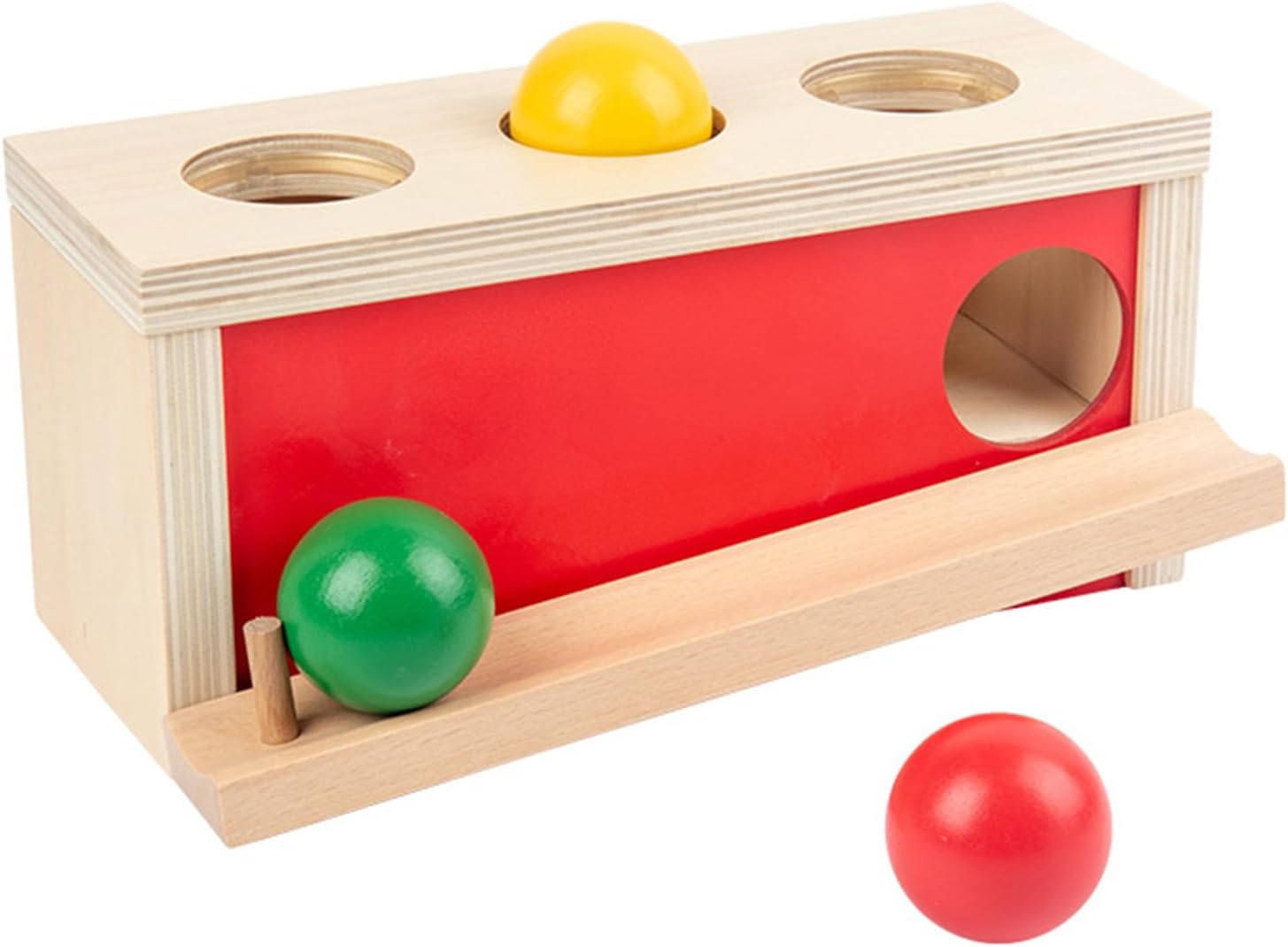 4-in-1 Wooden Play Kit Montessori Toys with Coin Box,Bowling Box,Carrot ...