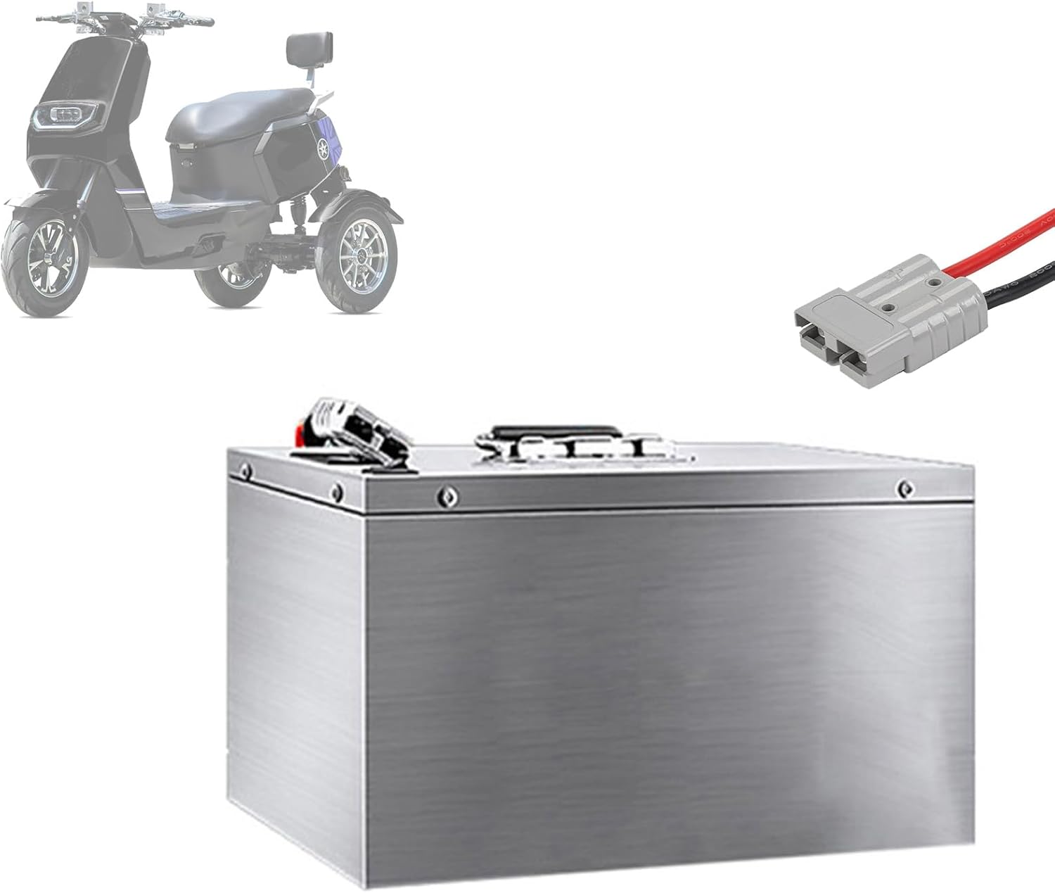 Amazon.com: WILLQR 60V 50Ah 55Ah 60Ah 65Ah 70Ah 電動摩托車電池 60 伏特電動三輪車電池 替換 ...