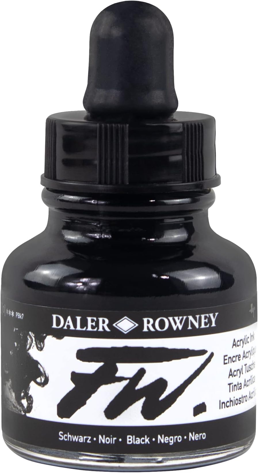 Amazon.com: Daler-Rowney FW Acrylic Ink Bottle Black - Versatile ...