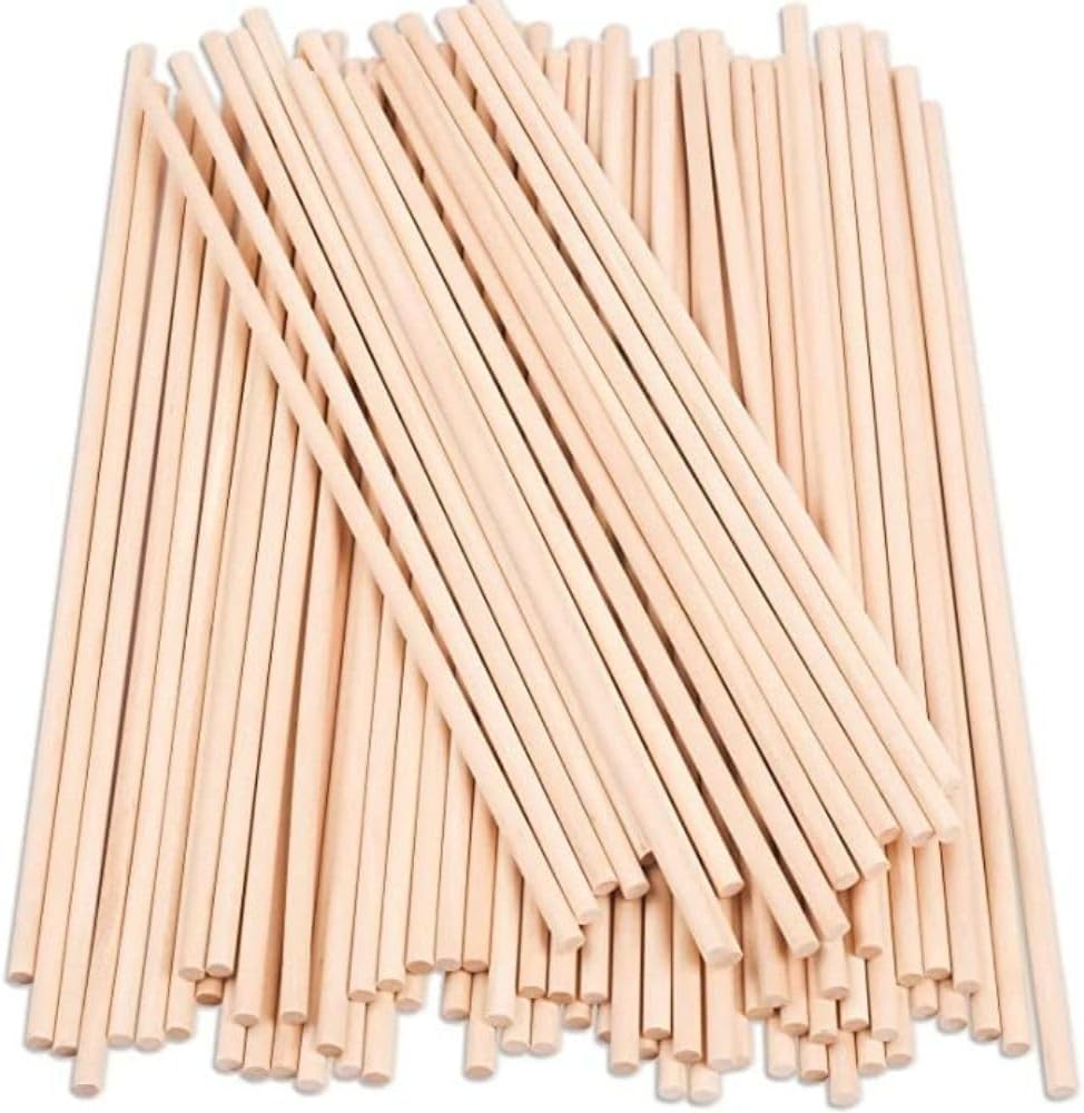 Asian Hobby Crafts Bamboo Sticks, Pack of 100, Unfinished Bamboo Sticks ...