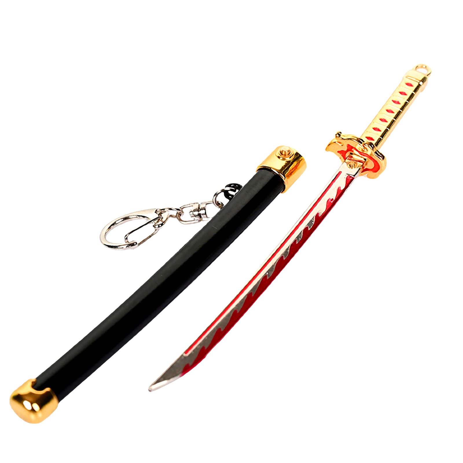 Buy Demon Slayer Mini Katana Keychains Anime Figure Tanjiro For Men ...