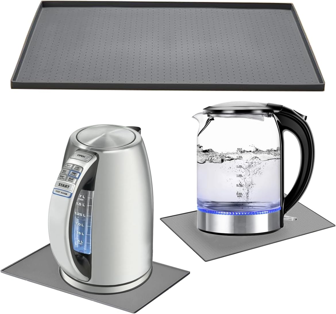 Amazon.com: Electric Kettle Tea Kettle Mat Water Boiler Silicone Mat ...