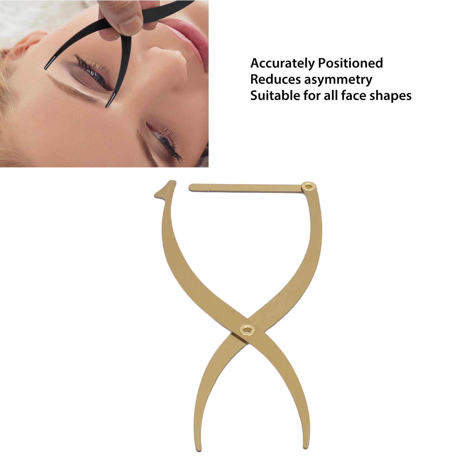 Snapklik.com : Eyebrow Ruler, 3 Point Positioning Eyebrow Golden Ratio ...