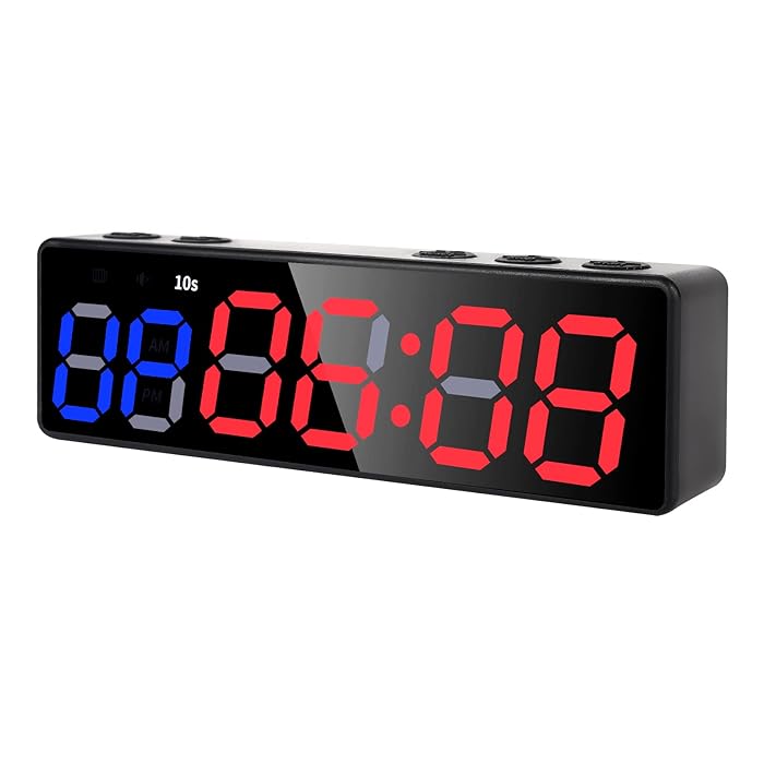 Buy Takytao Gym Timer Rechargeable Fitness Mini Countdown Clock with ...