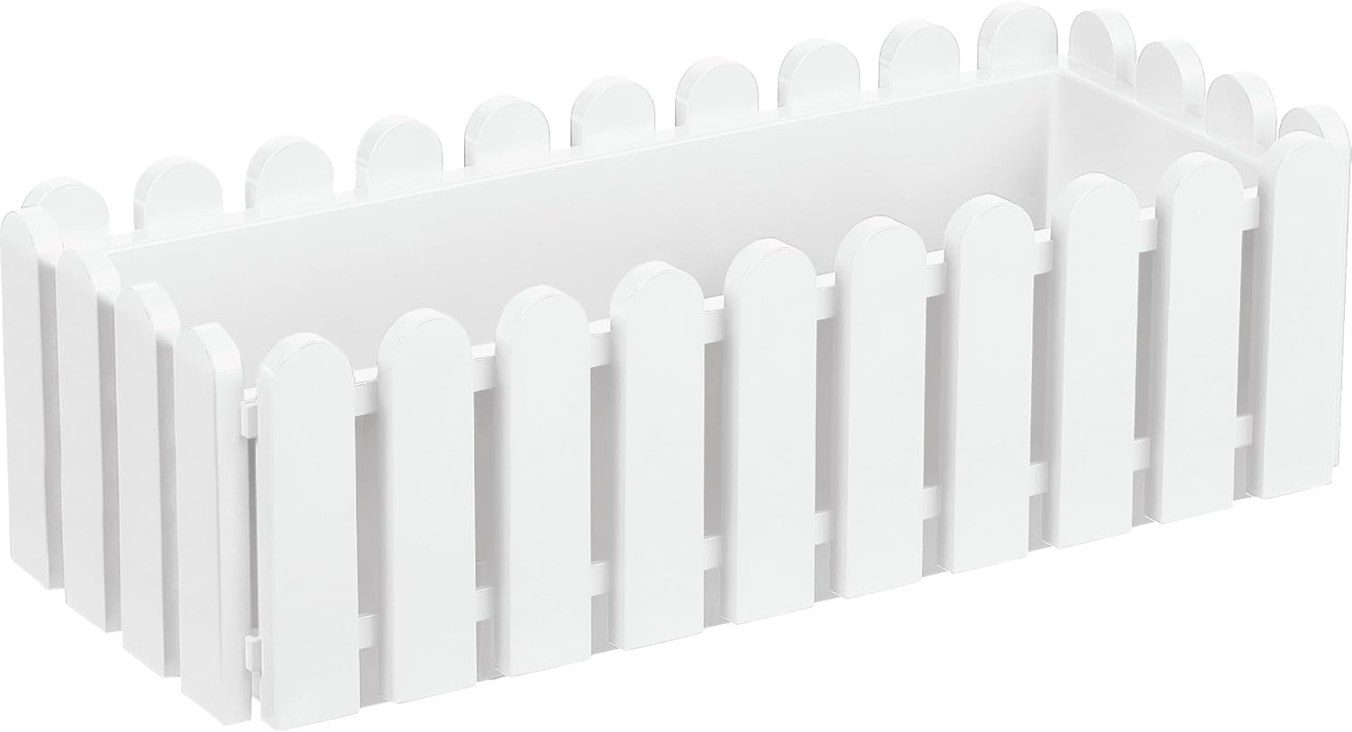 Amazon.com : Emsa 956501200 LANDHAUS Window Box, 50 x 20 x 16 cm, White ...