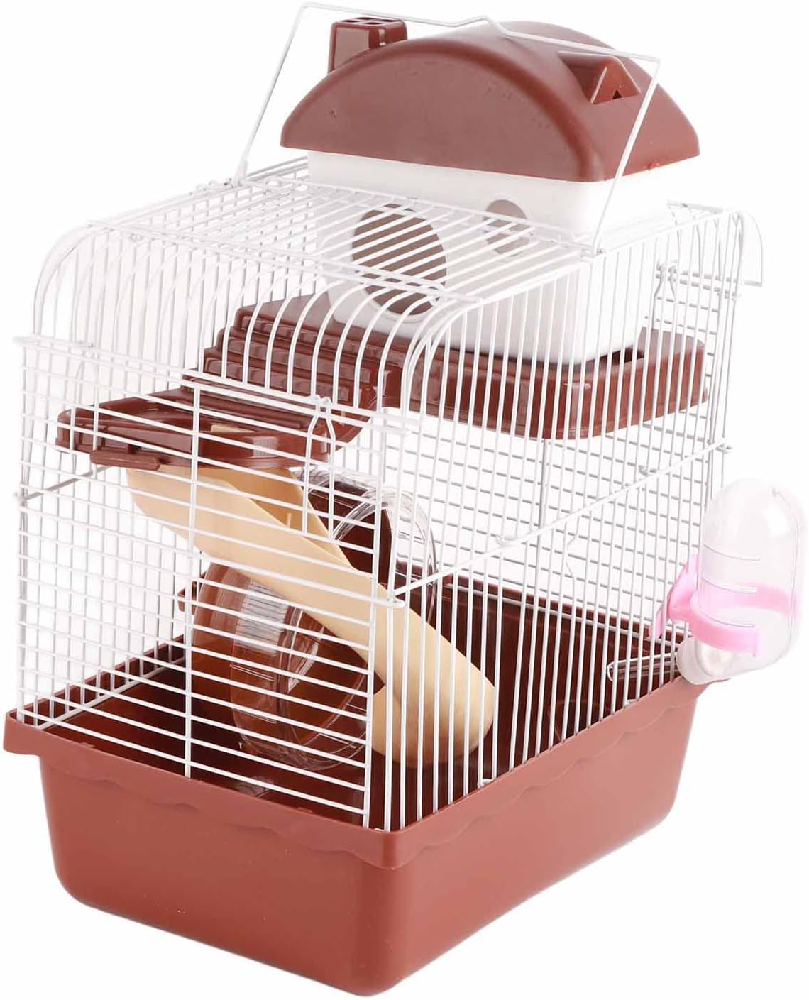 Amazon.com : Naroote Hamster Cages, Gerbil Cage, 2 Tier Portable Small ...
