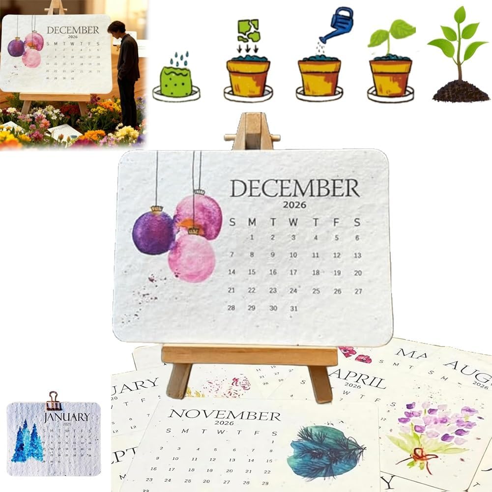 Amazon.com: Lush Farms Seed Calendars 2026,Eco-Friendly Plantable Love Seed Calendar,Sustainable ...