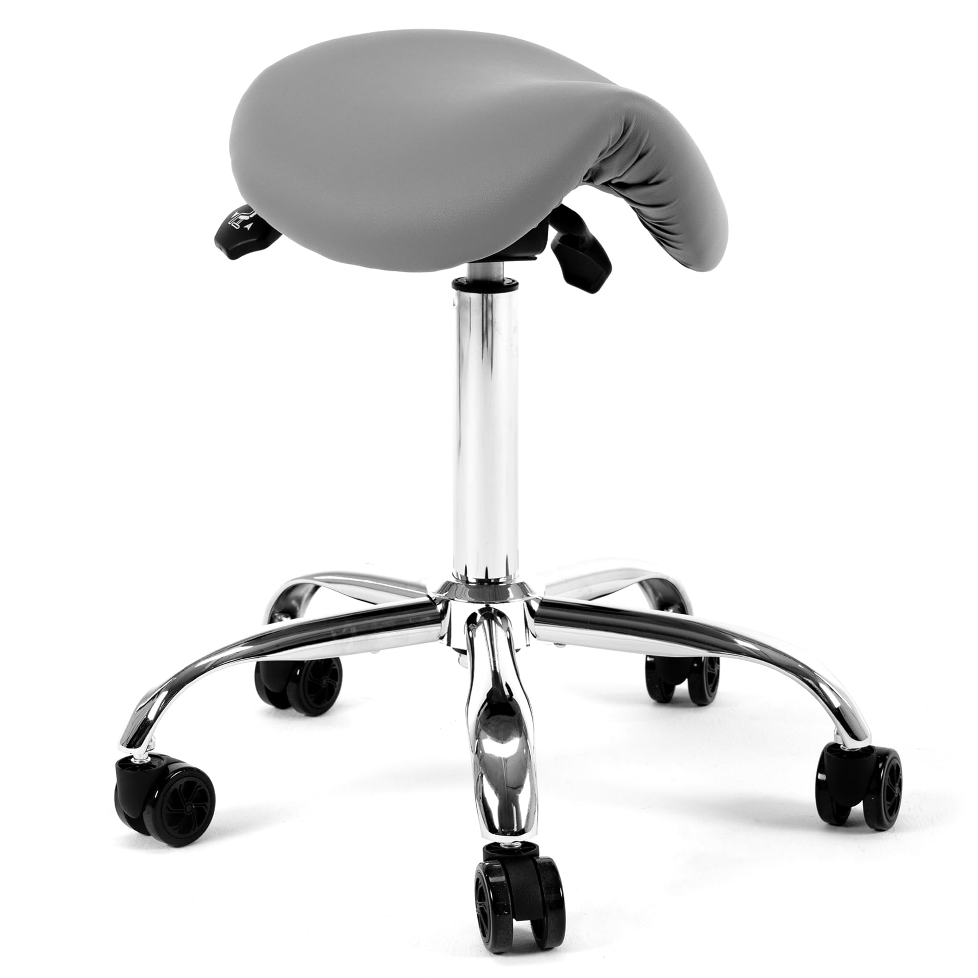 Amazon.com: Frassie Professional Saddle Stool Chair with Wheels ...