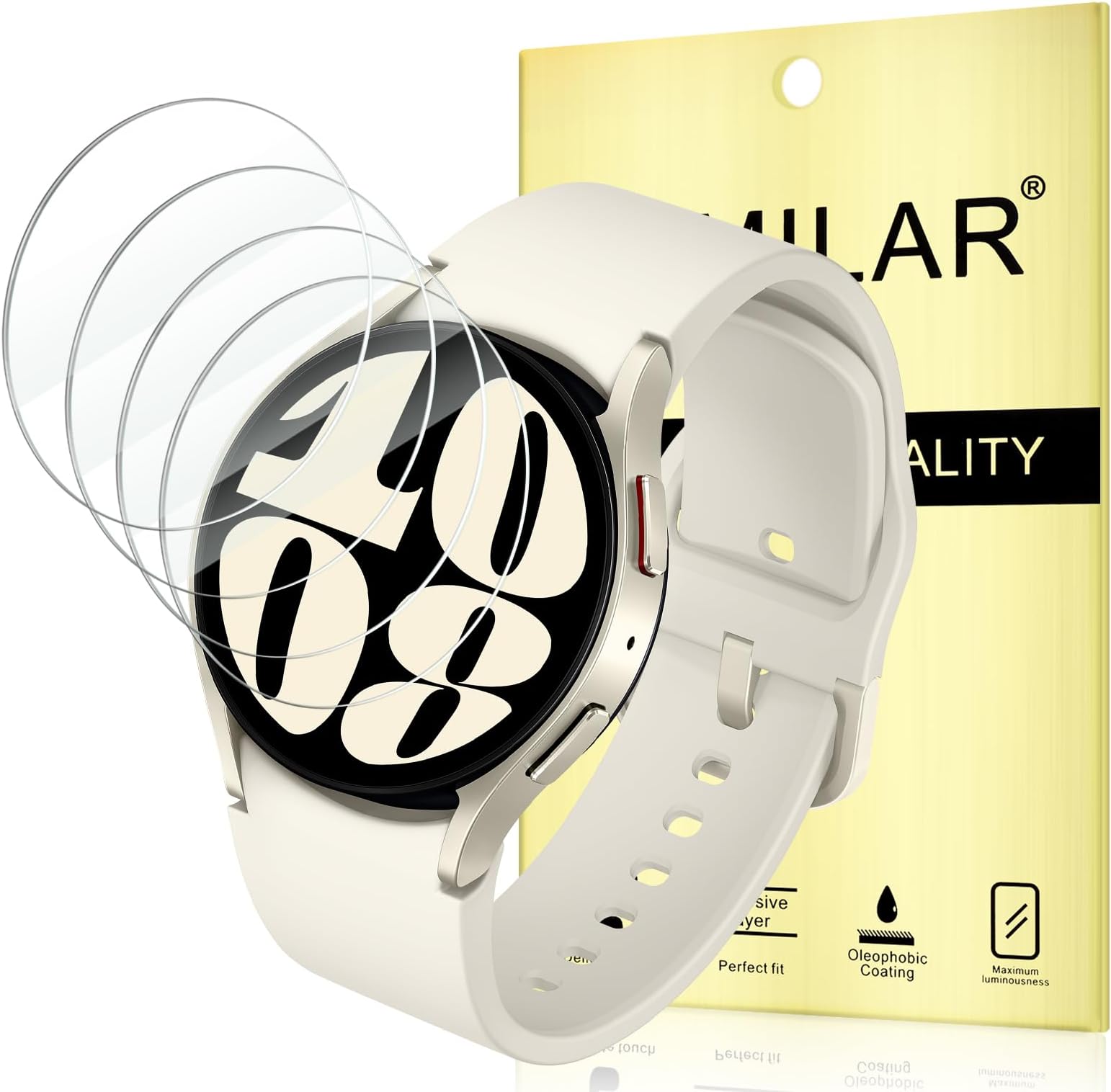 Amazon.com: Suoman 4-Pack Screen Protector for Samsung Galaxy Watch 7/6 ...