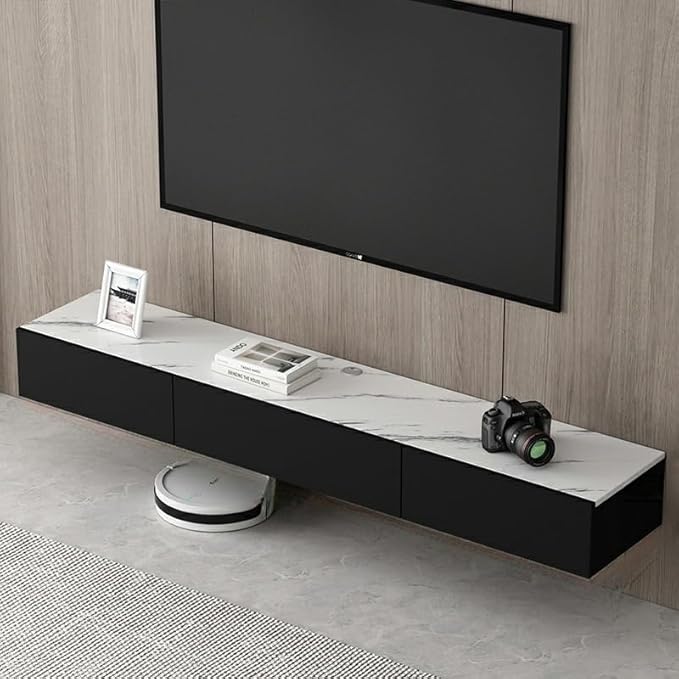 Amazon.com: LITFAD Floating TV Stand Manufactured Wood Modern TV ...