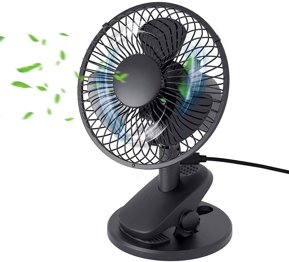 Portable Clip On Fan Small Fan With Usb Cord Powered | Desertcart ...