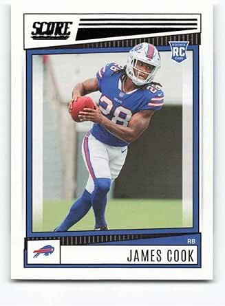 Amazon.com: 2022 Score #334 JAMES COOK RC Rookie Buffalo Bills Football ...