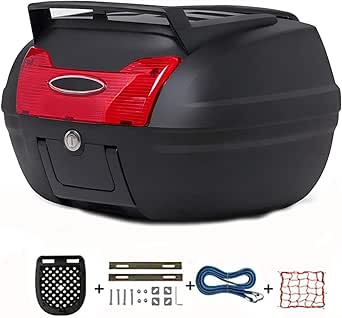 Amazon.com: Motorcycle Trunk 48L Motorcycle Trunk Travel Luggage ...