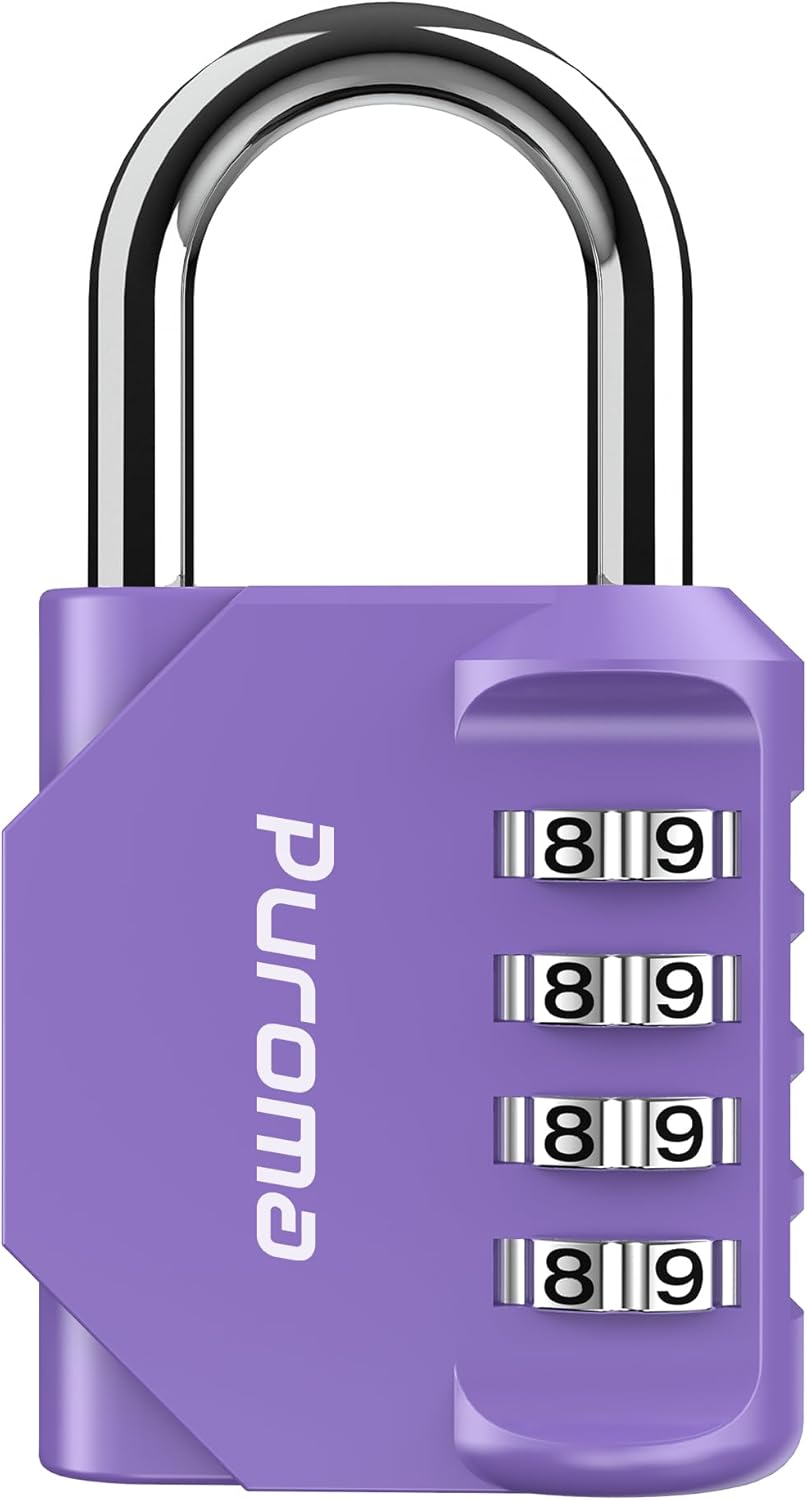 Puroma 1 Pack Combination Lock 4 Digit Locker Lock Outdoor Waterproof ...