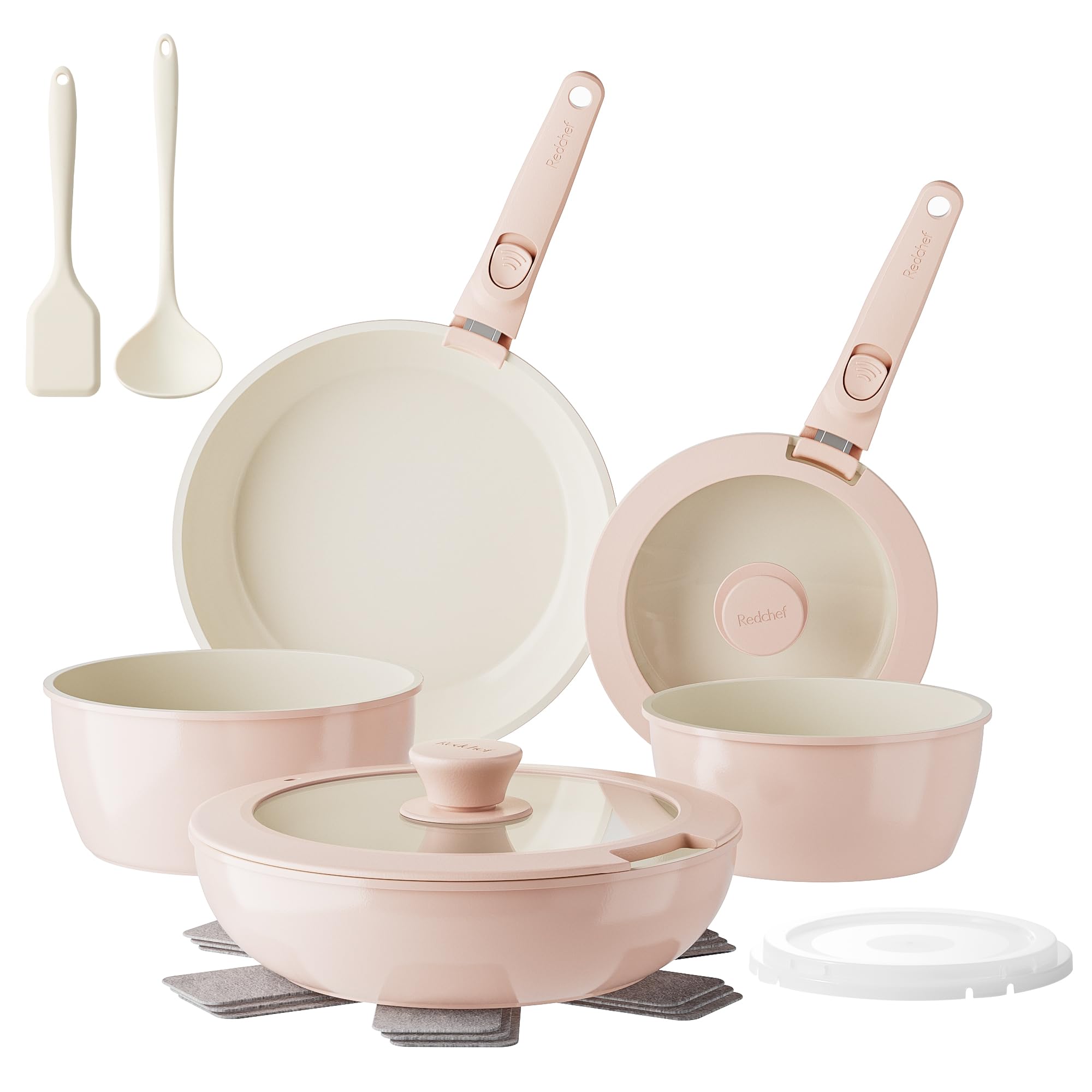 Snapklik.com : Redchef Pans And Pots Set Nonstick, Ceramic Cookware Set
