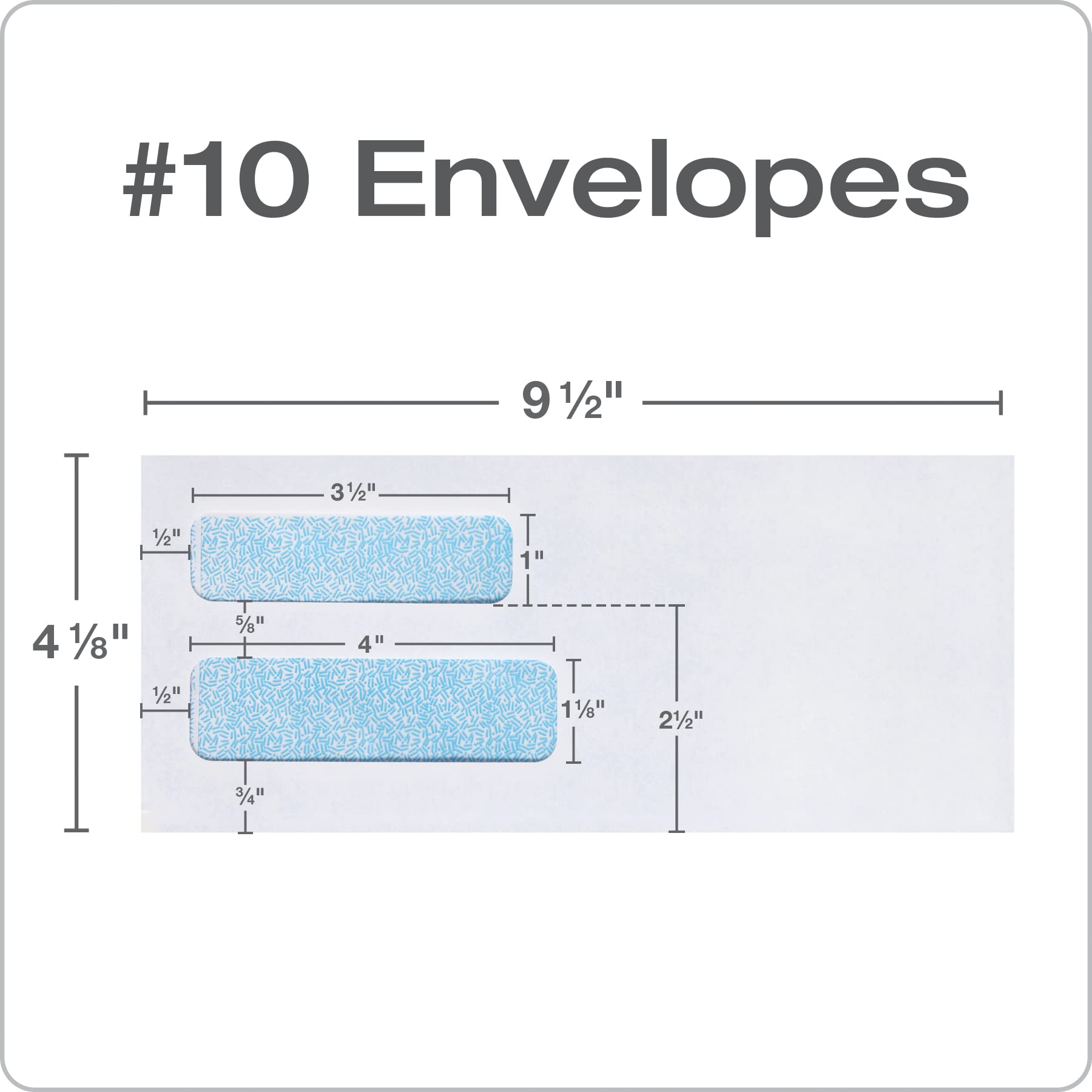 Snapklik.com : Columbian #10 Double-Window Security Envelopes, 4-1/8 X ...