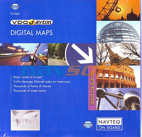 Navteq Navigations-CD 9 Paket Europa Supercode 2010 / 2011 für VDO ...