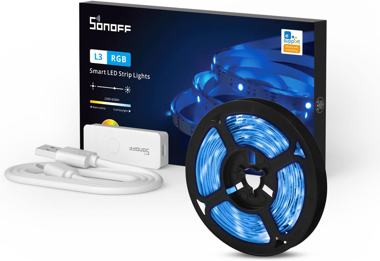 Amazon.com: SONOFF L3 Smart WiFi Led Strip Lights, Alexa Led Strip ...