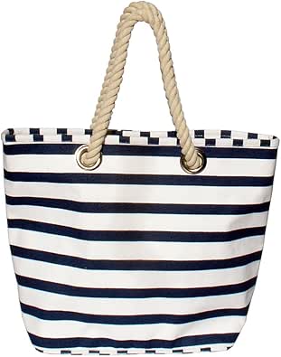 Strandtasche xxl beachbag, Einkaufstasche marine, Shopper maritim aus ...