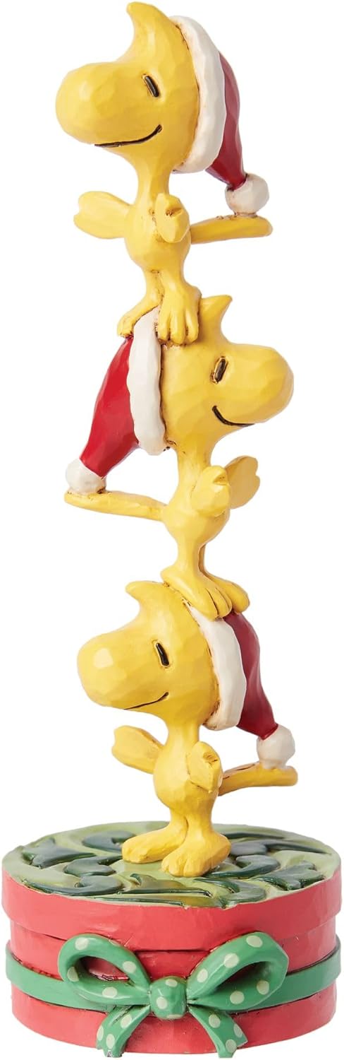 Amazon.com: Enesco Peanuts by Jim Shore Stacked Woodstocks Miniature ...