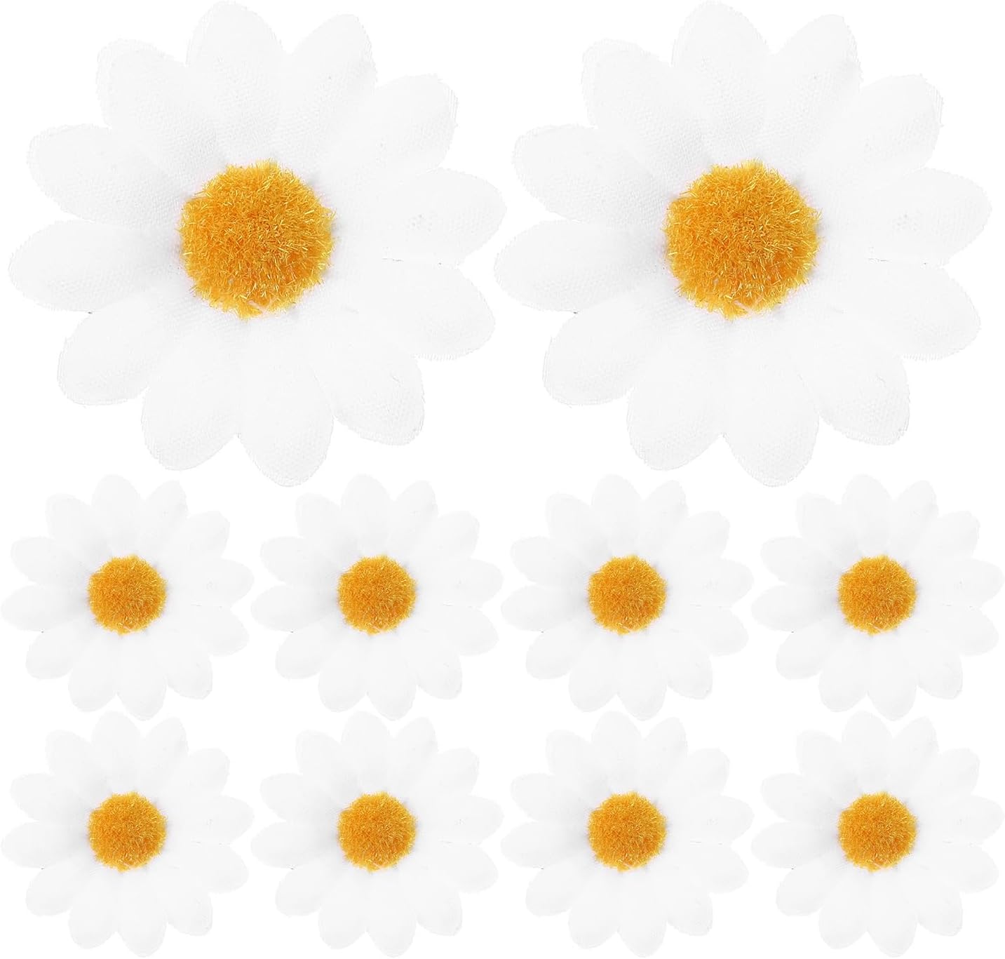 Amazon.com : Mozeat Lens 6pcs Daisy Hair Clips, White Daisy Flower Hair ...