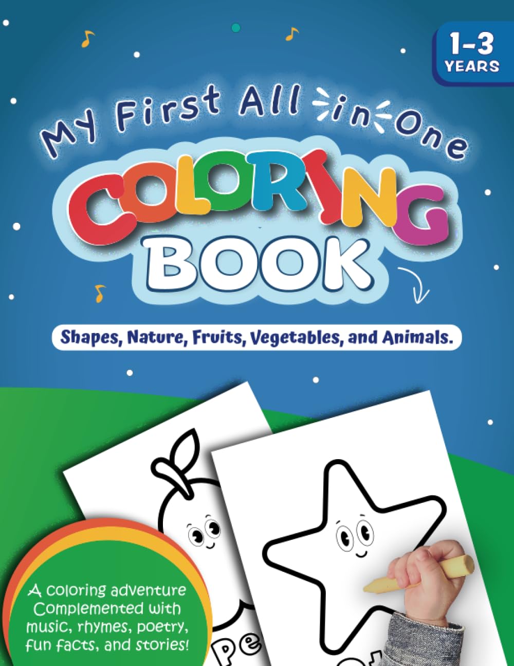 Amazon.com: My First All-in-One Coloring Book: Coloring Pages For ...