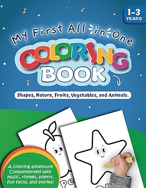 Amazon.com: My First All-in-One Coloring Book: Coloring Pages For ...