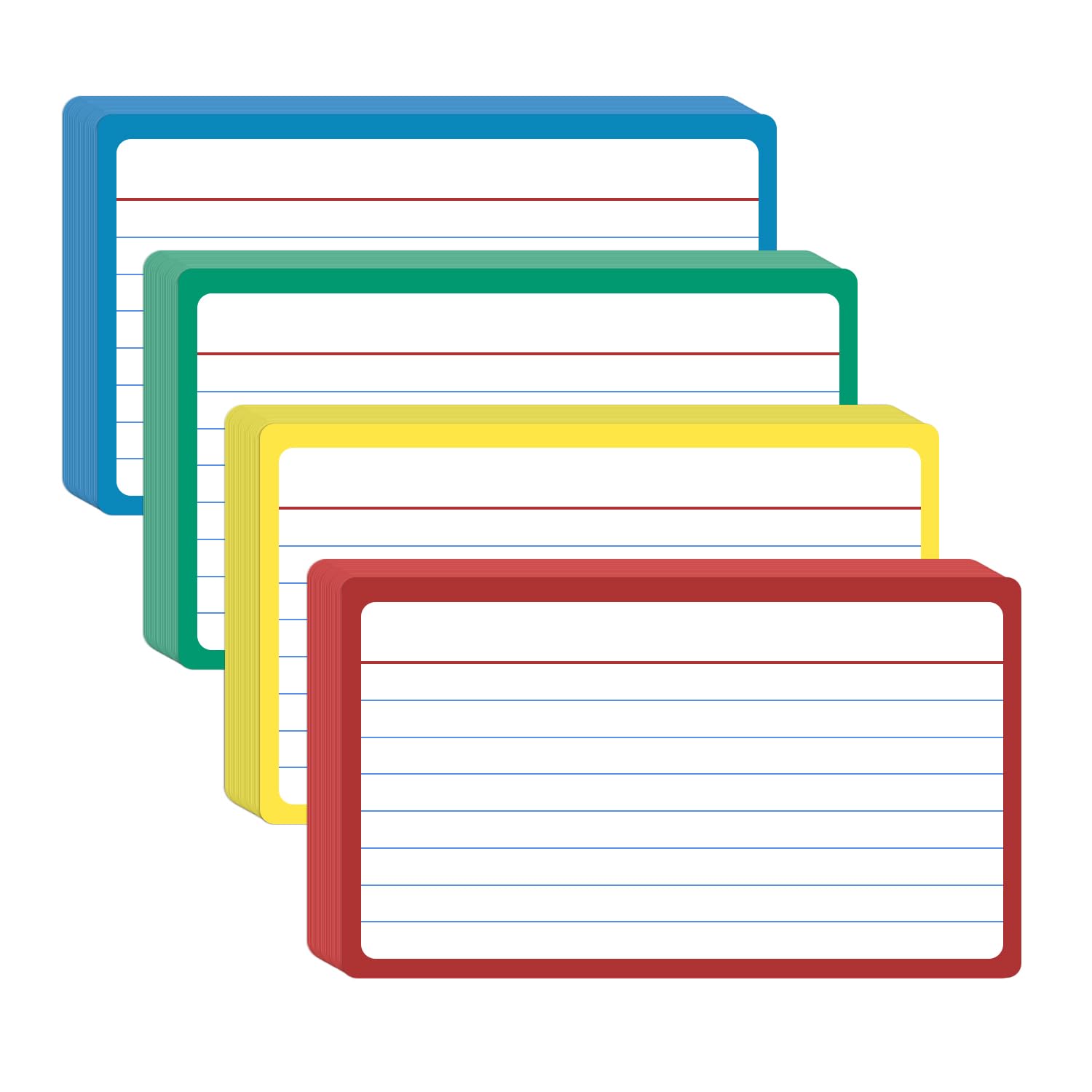 Buy Flash Cards, Vakki 240 PCS Revision Cards Index Cards Assorted ...