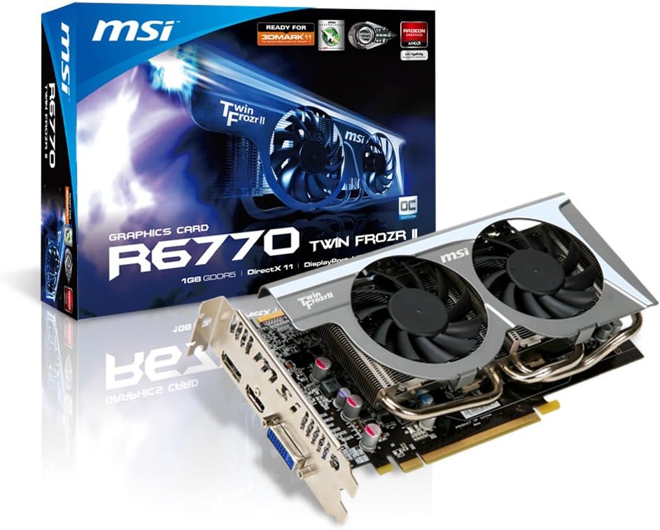 Amazon.com: MSI R6770 Twin Frozr II/OC Radeon HD 6770 1 GB 128-bit ...