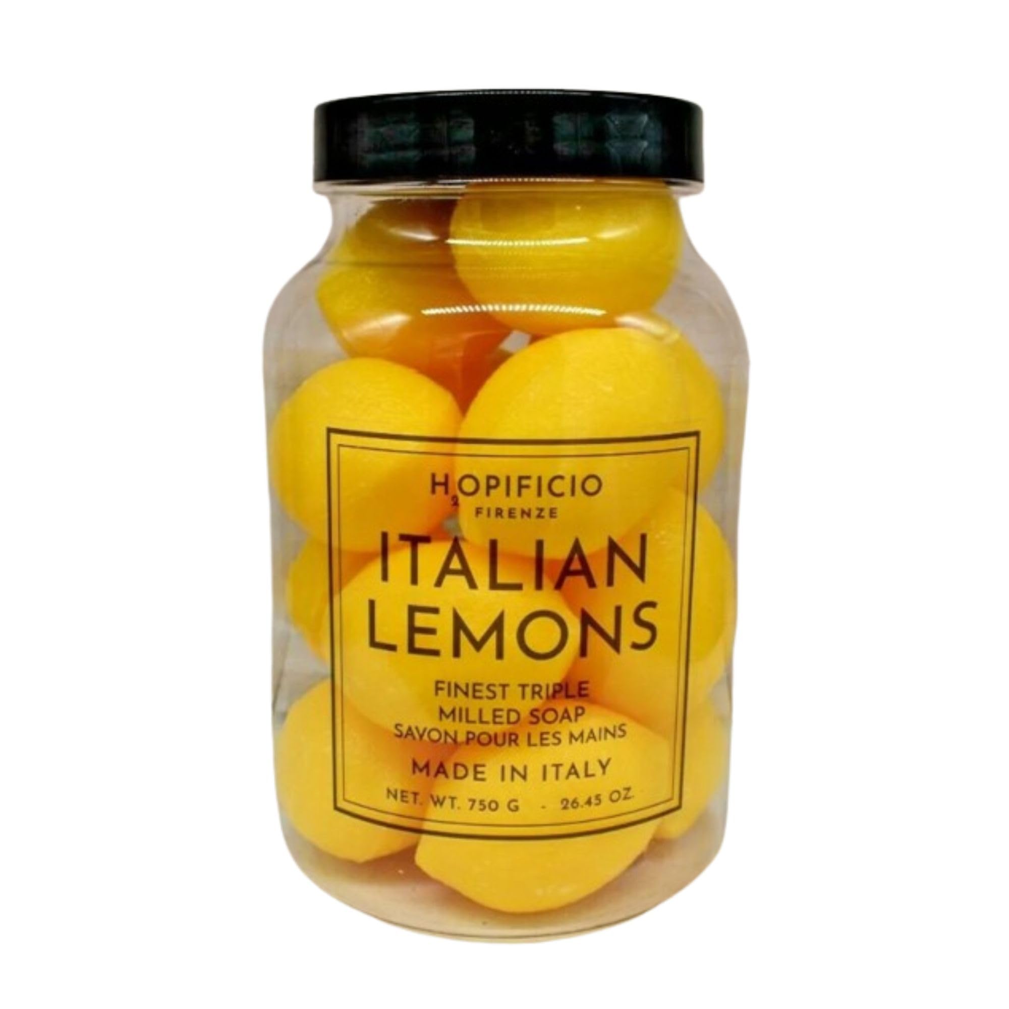Amazon.com : Italian Lemons 14pc Jar of Triple Milled Soaps 26.45 Oz ...