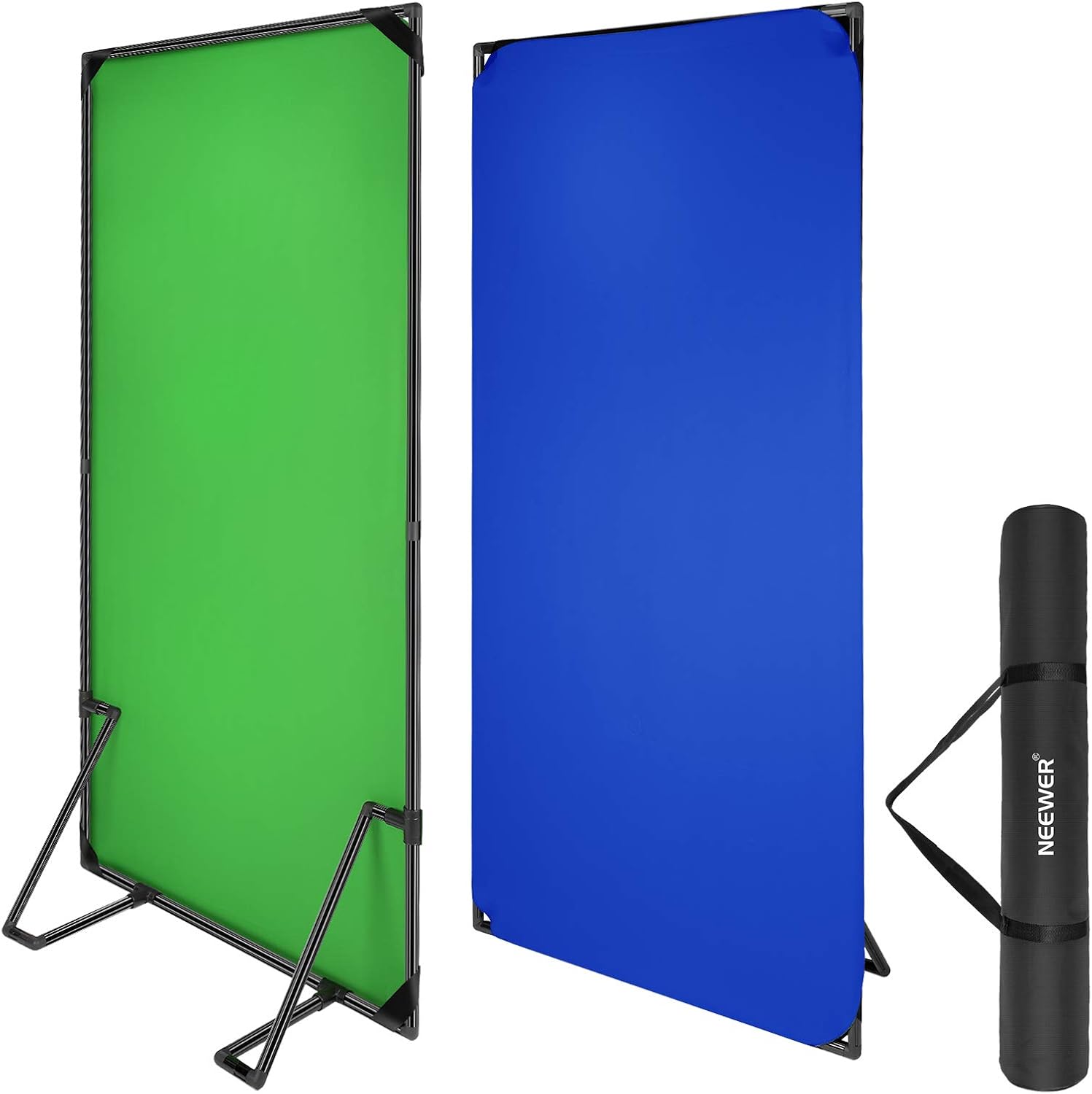 Amazon.com : Neewer Chromakey Green Chromakey Blue Backdrop with ...
