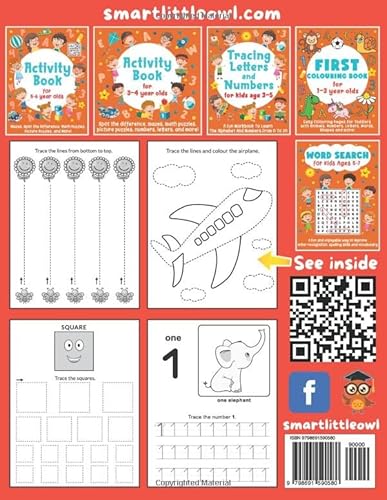 Tracing Book for Toddlers Ages 3-4: Fun Pre-Writing Skills Workbook ...