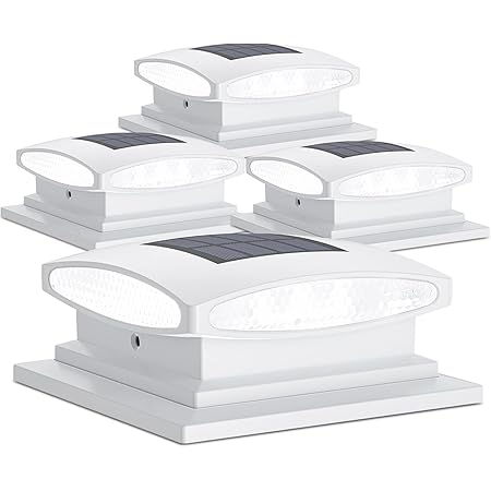 MAGGIFT 6 Pack Solar Post Lights Outdoor, RGB Color Changing Post Cap ...