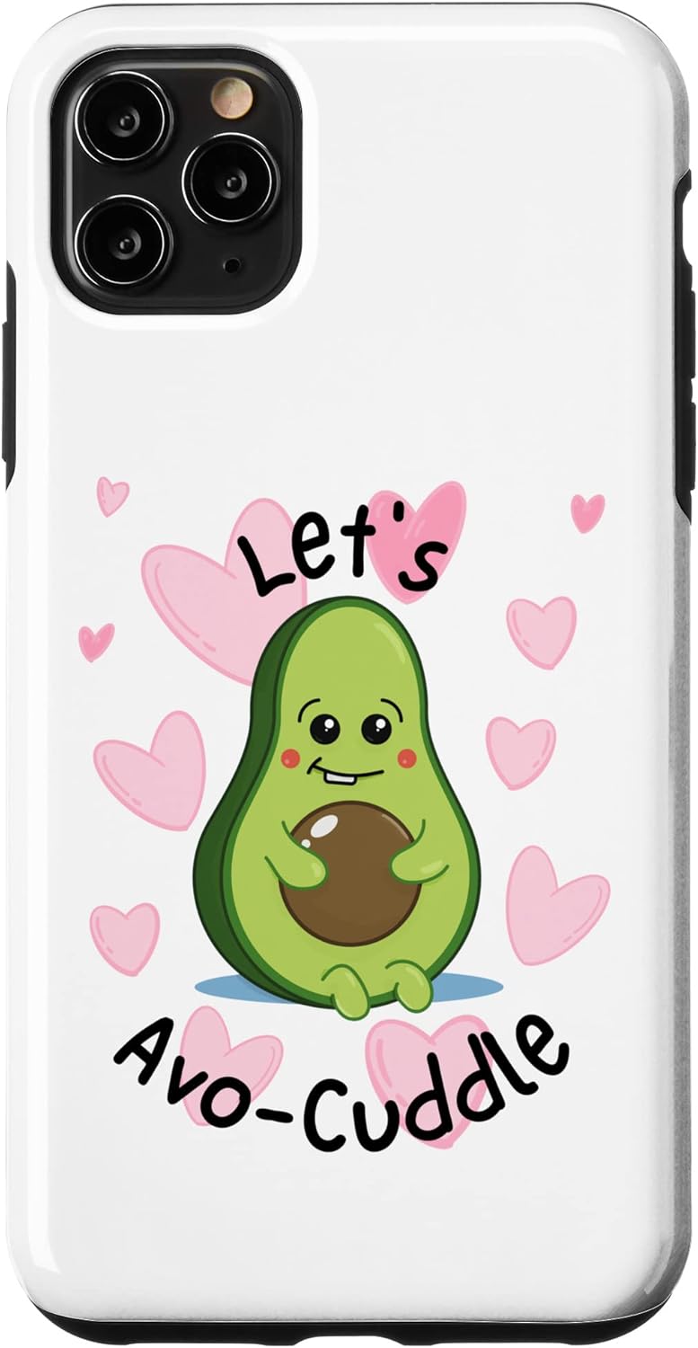 Amazon.com: iPhone 11 Pro Max Let's Avo-Cuddle Cute Avocado Plush Case ...