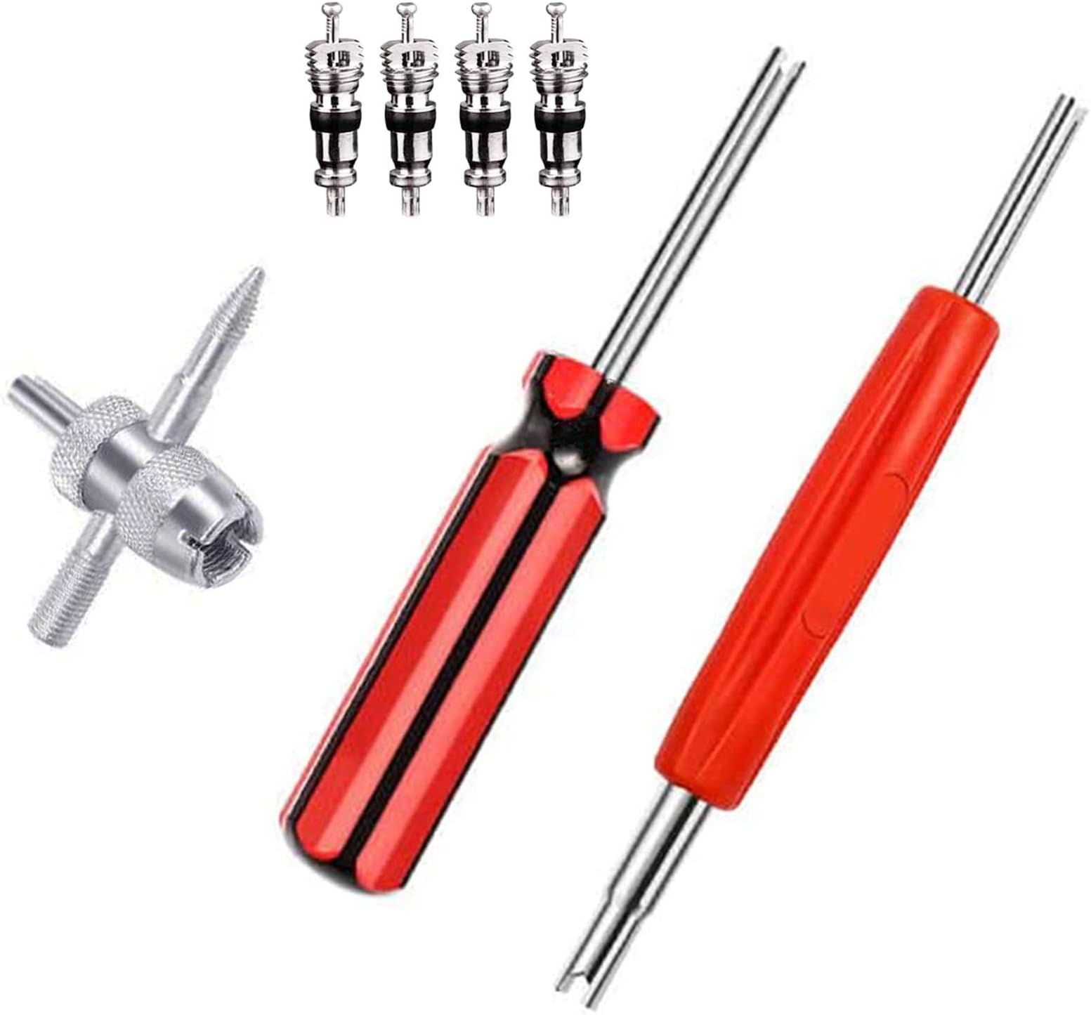 Amazon.com: Slime 20088 Valve Tool, 4-Way, Plus Valve Cores for all ...