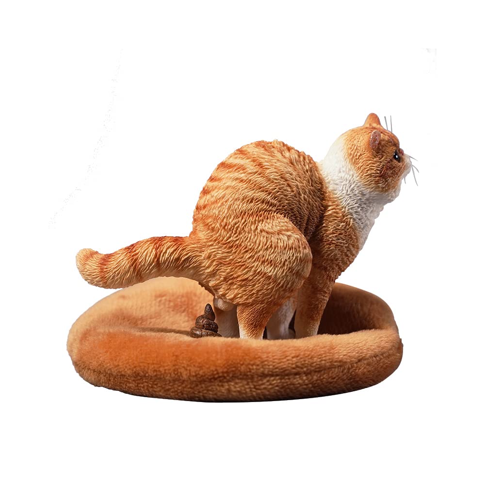 Amazon.com: MMOS X JXK Pooping Garfield Cat Statue, Very Funny with ...