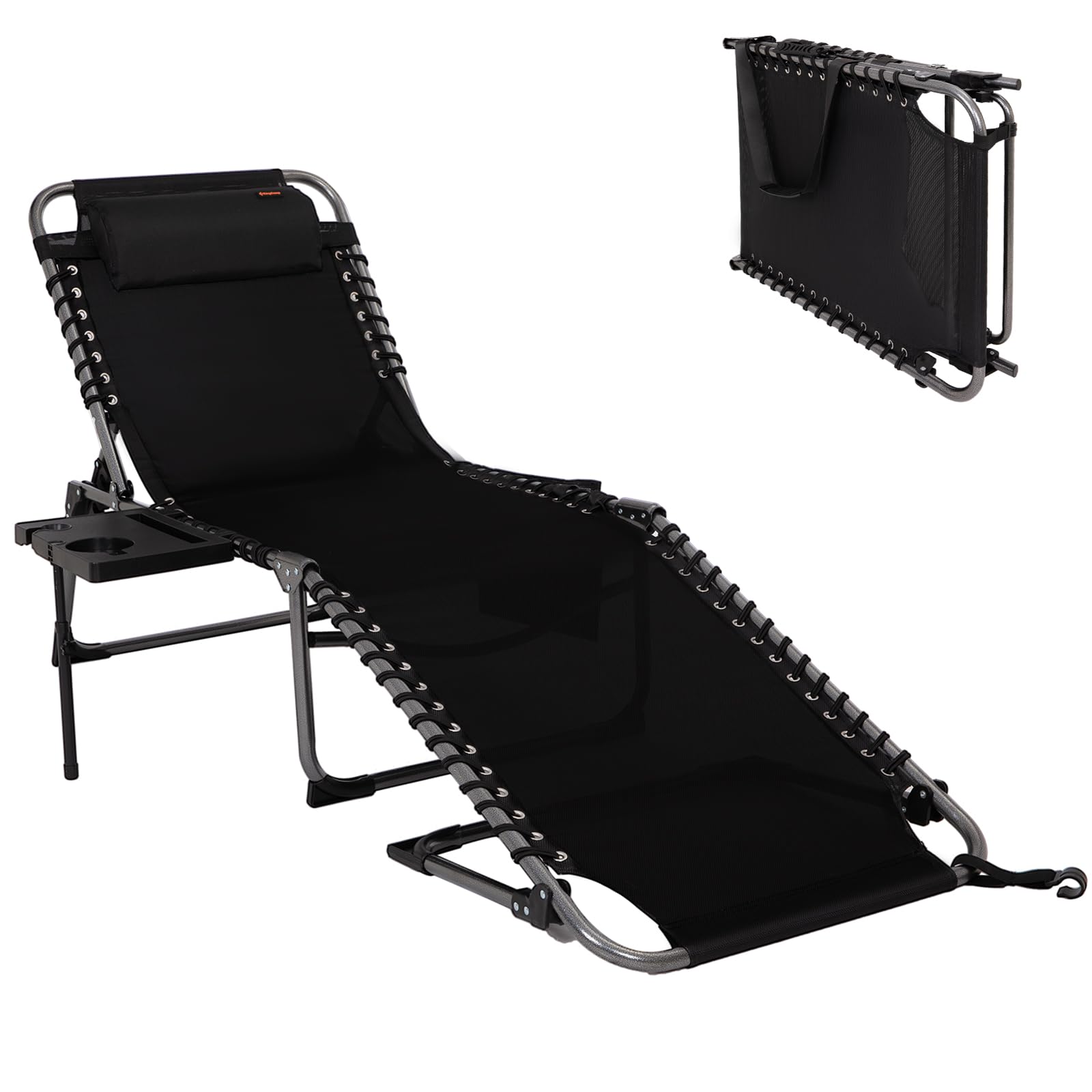 Snapklik.com : KingCamp Folding Tanning Chair, 5-Position Quick-Dry ...