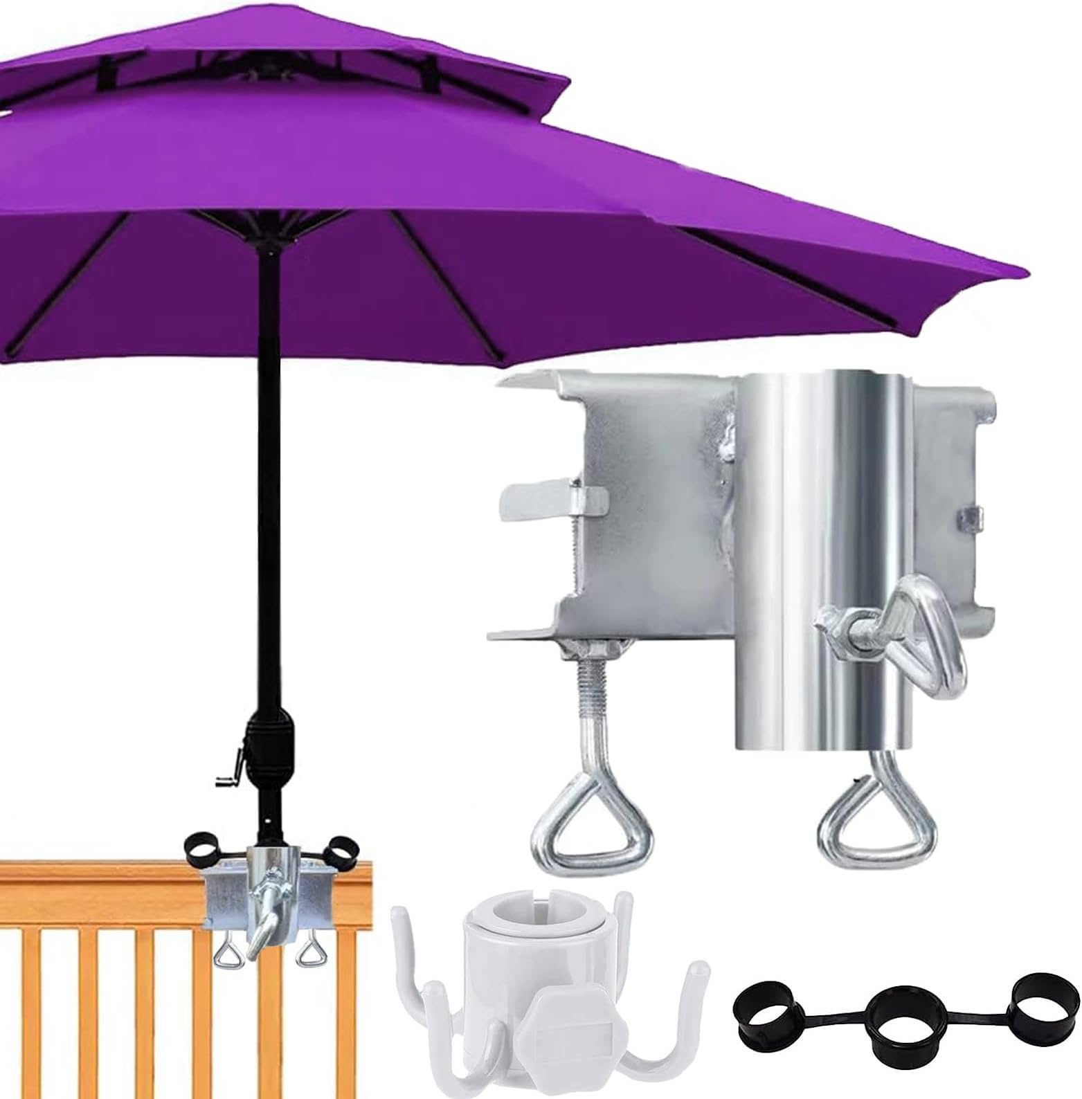 Mein HERZ Pied de Parasol Balcon Support Parasol Balcon Porte Parasol ...