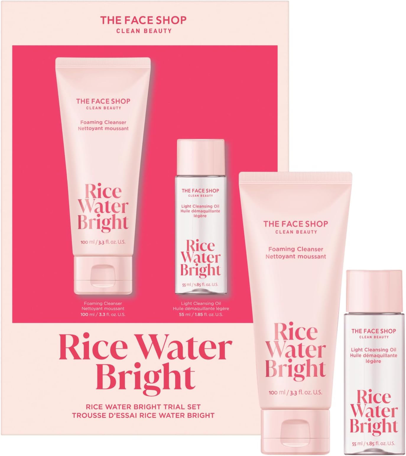 Amazon.com: The Face Shop Rice Water Bright Travel Kit, Korean Skin ...