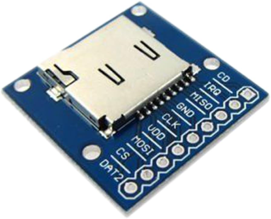 Amazon.com: TF Card Module SD Card Slot Breakout board Push and push ...