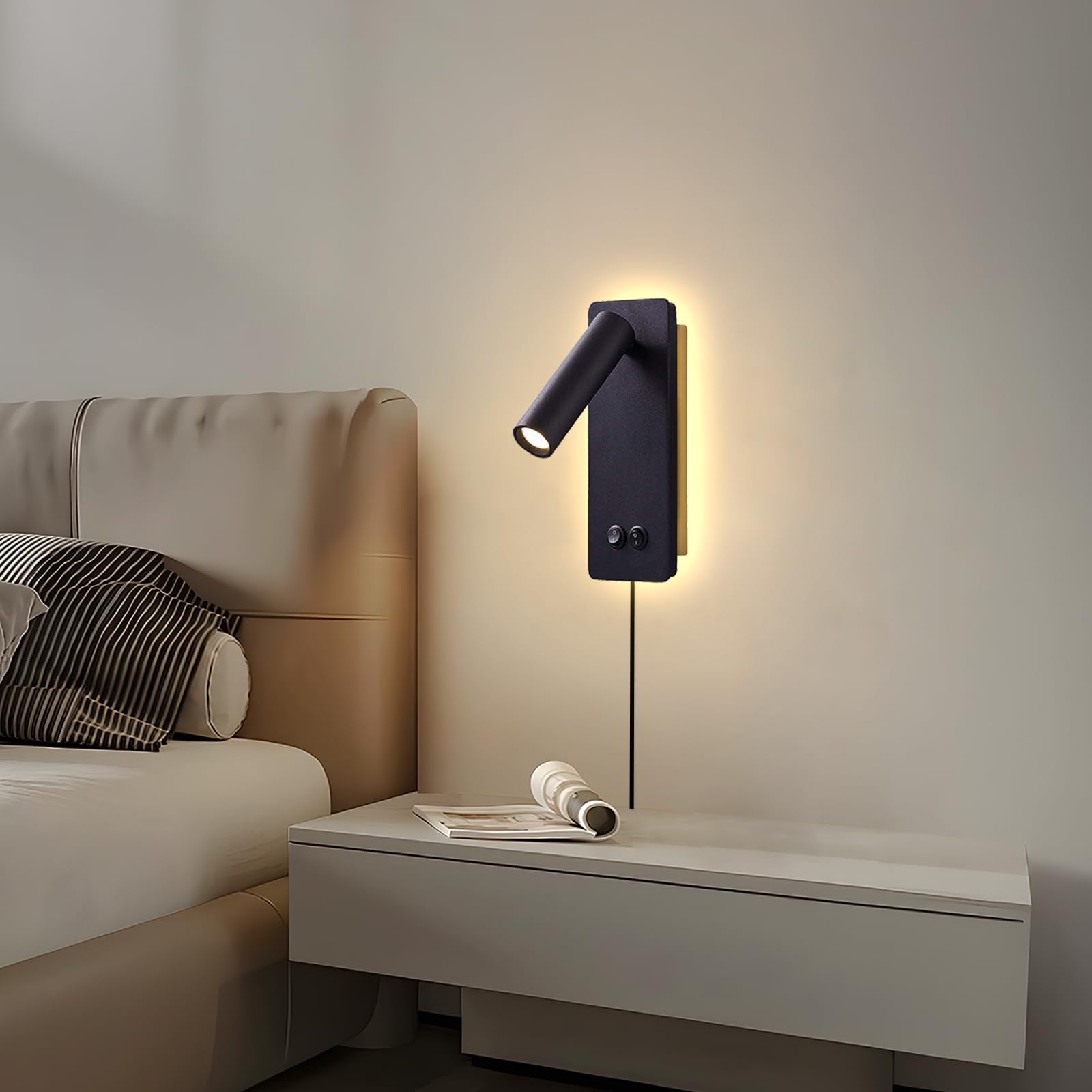 Wall Mounted Reading Light Cord Reading Lamp For Wall Box LOLA RESTER